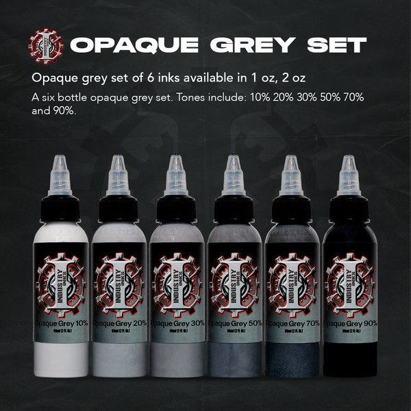 Opaque Grey Color Set - Industry Inks