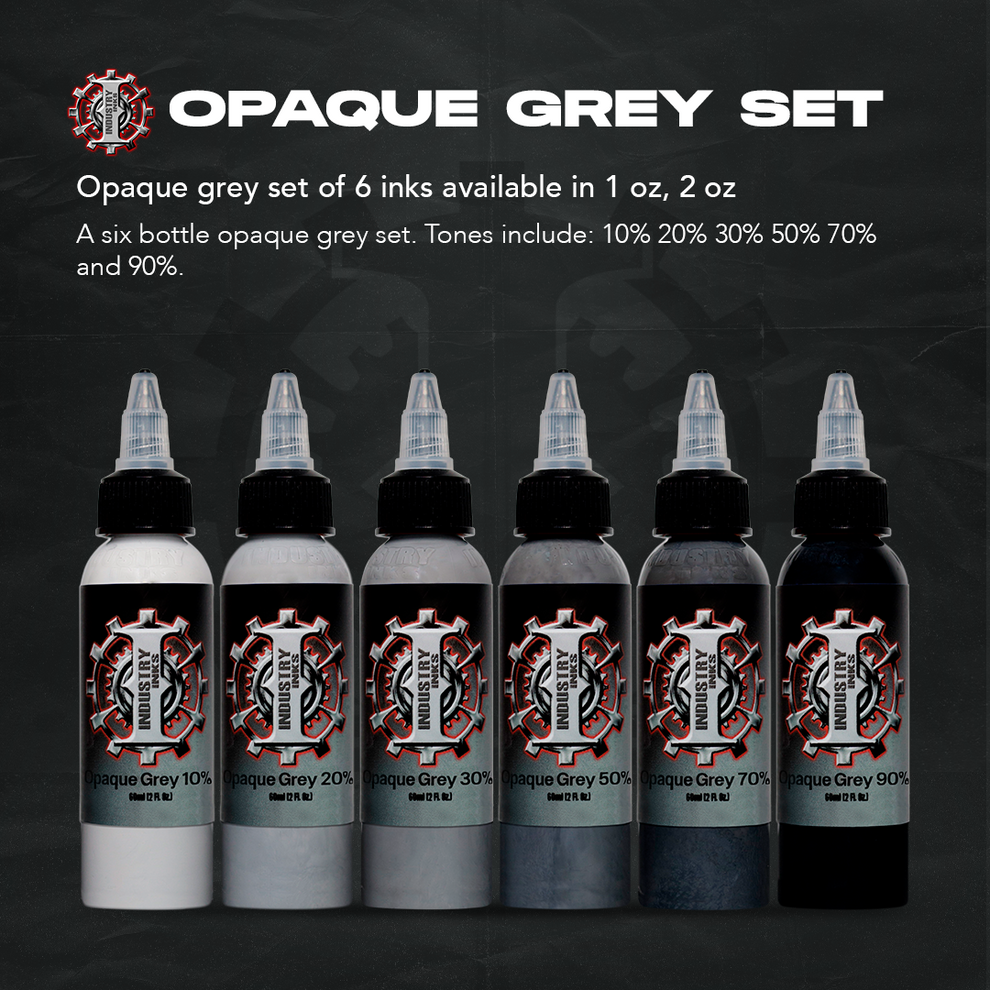 Opaque Grey Color Set - Industry Inks